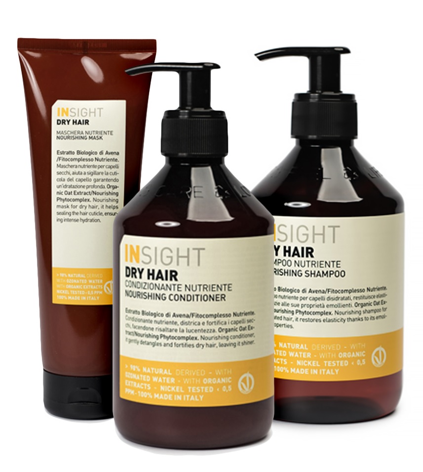 InSight Dry Hair, zestaw kosmetyków nawilżających, szampon + odżywka ...