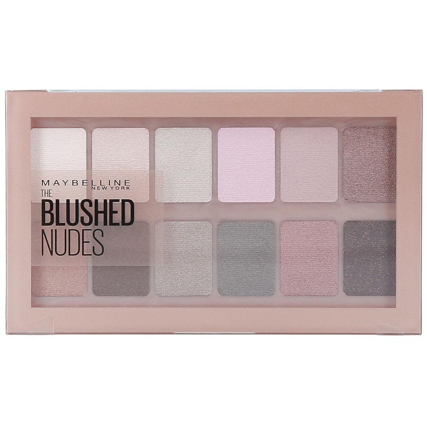 Maybelline New York The Nudes, paleta cieni do powiek The Blushed Nudes ...