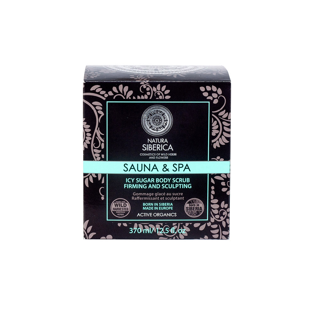 Natura Siberica Sauna & SPA, lodowy cukrowy peeling do ciała, 370ml ...