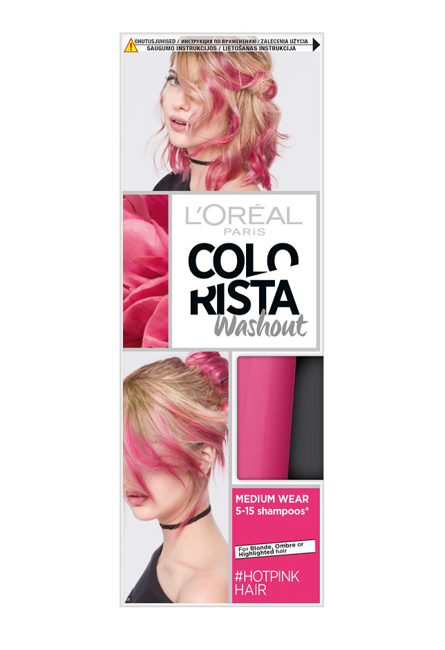 LOreal Paris Colorista Washout Zmywalna farba do włosów #HOTPINKHAIR ...