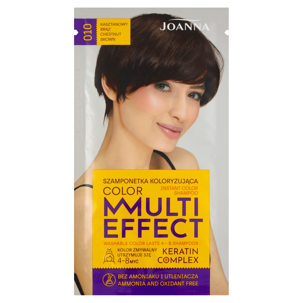 Joanna Multi Effect color Szamponetka koloryzująca kasztanowy brąz 010 ...